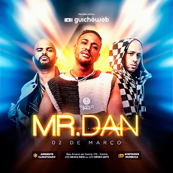 Mr Dan na Mahalo em Marica - Evento ON