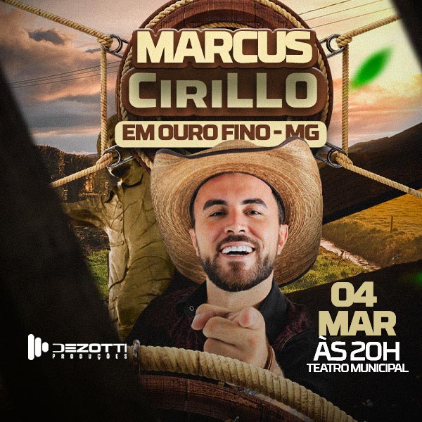 Marcus Cirillo Em Ouro Fino - Evento ON