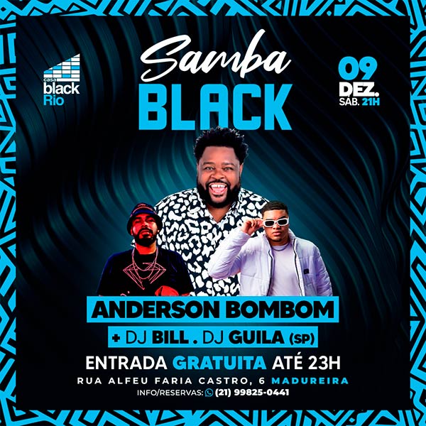 Samba Black - Anderson Bombom - Guiche Web