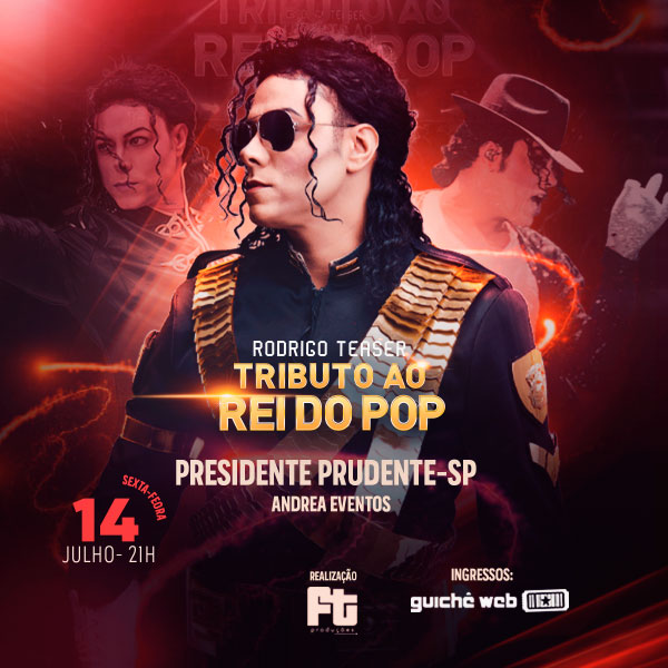 Rodrigo Teaser- Tributo Ao Rei Do Pop em Presidente Prudente - Evento ON