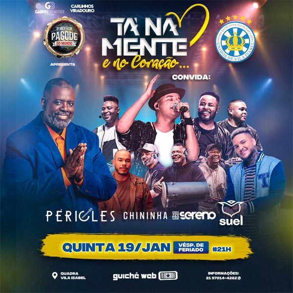 Ta Na Mente - Péricles em Rio De Janeiro - Evento ON