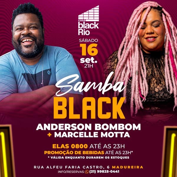 SAMBA BLACK - ANDERSON BOMBOM, MARCELLE MOTTA - Guiche Web