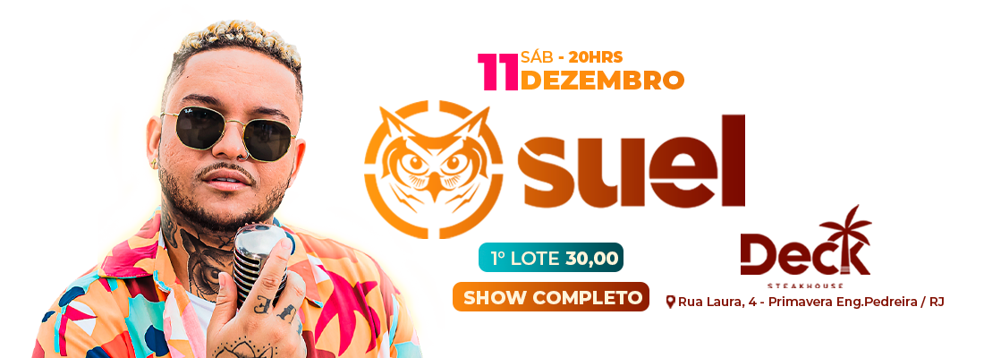 Suel ao Vivo no Deck - Guiche Web