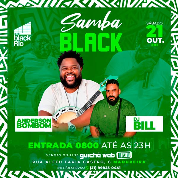 SAMBA BLACK - ANDERSON BOMBOM - Guiche Web