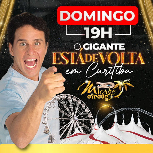 Circo Mirage Circus Curitiba. PR - 22.SET às 19h - Guiche Web