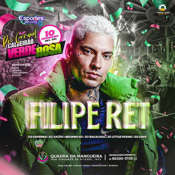 Caldeirão da Verde e Rosa - Filipe Ret - Guiche Web